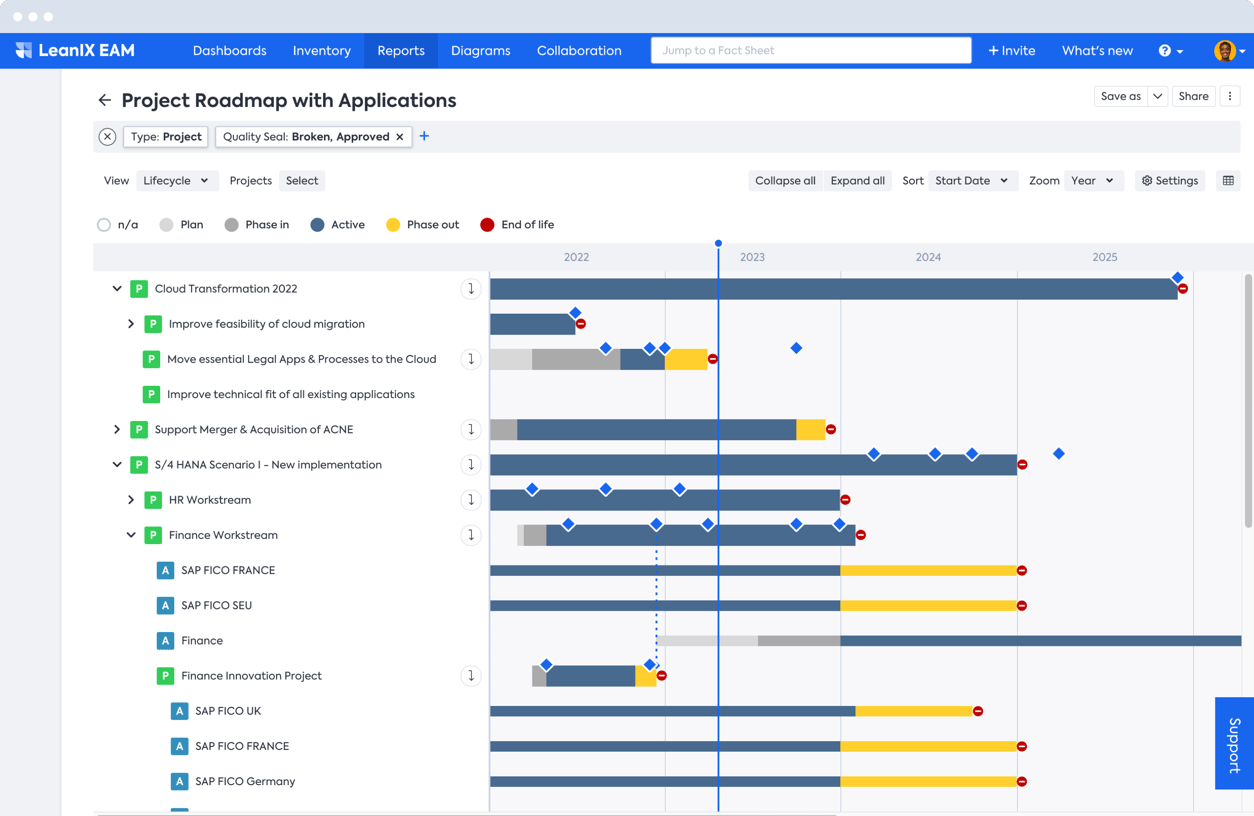 ERP Transformation Solution | LeanIX EAM
