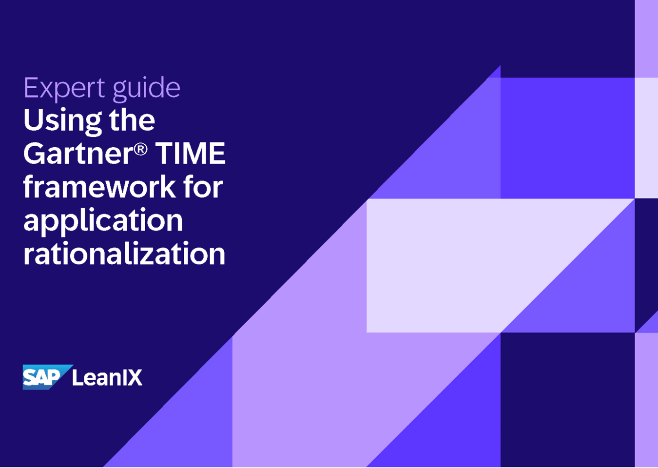 Gartner® TIME Model: Effective Application Portfolio Mgmt | LeanIX
