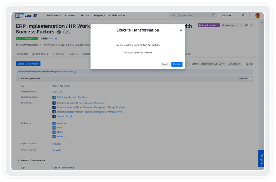 Erp Transformation Solution Sap Leanix