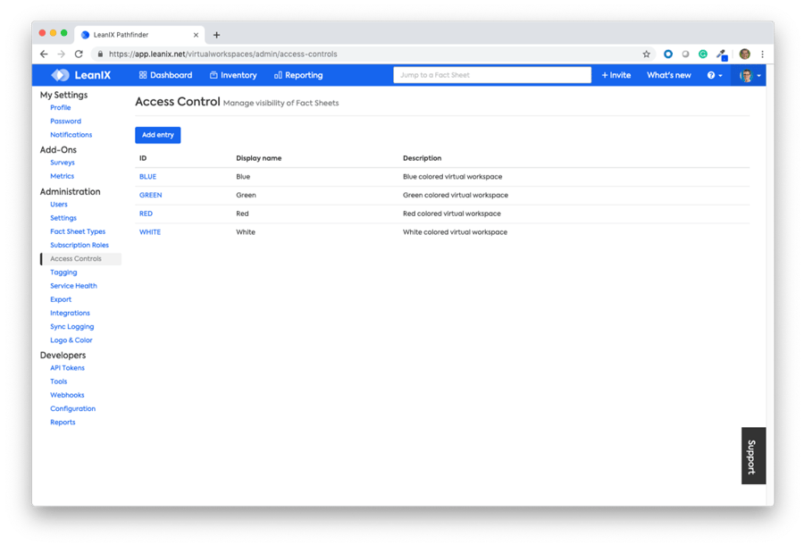 Updates to the LeanIX Enterprise Architecture Management Tool