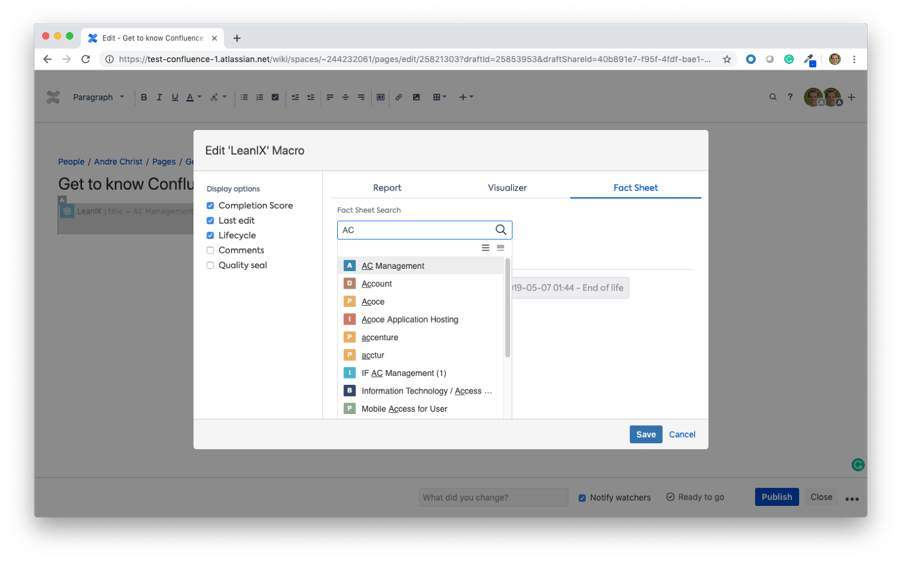Updates to the LeanIX Enterprise Architecture Management Tool