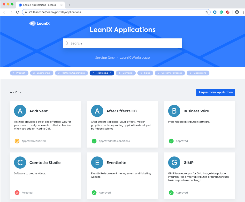 Available Now: The LeanIX Self-Service Portal