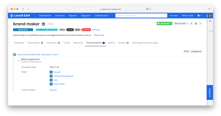Use Case: Application Modernization & Cloud Migration | Enterprise Architecture Management (EAM)