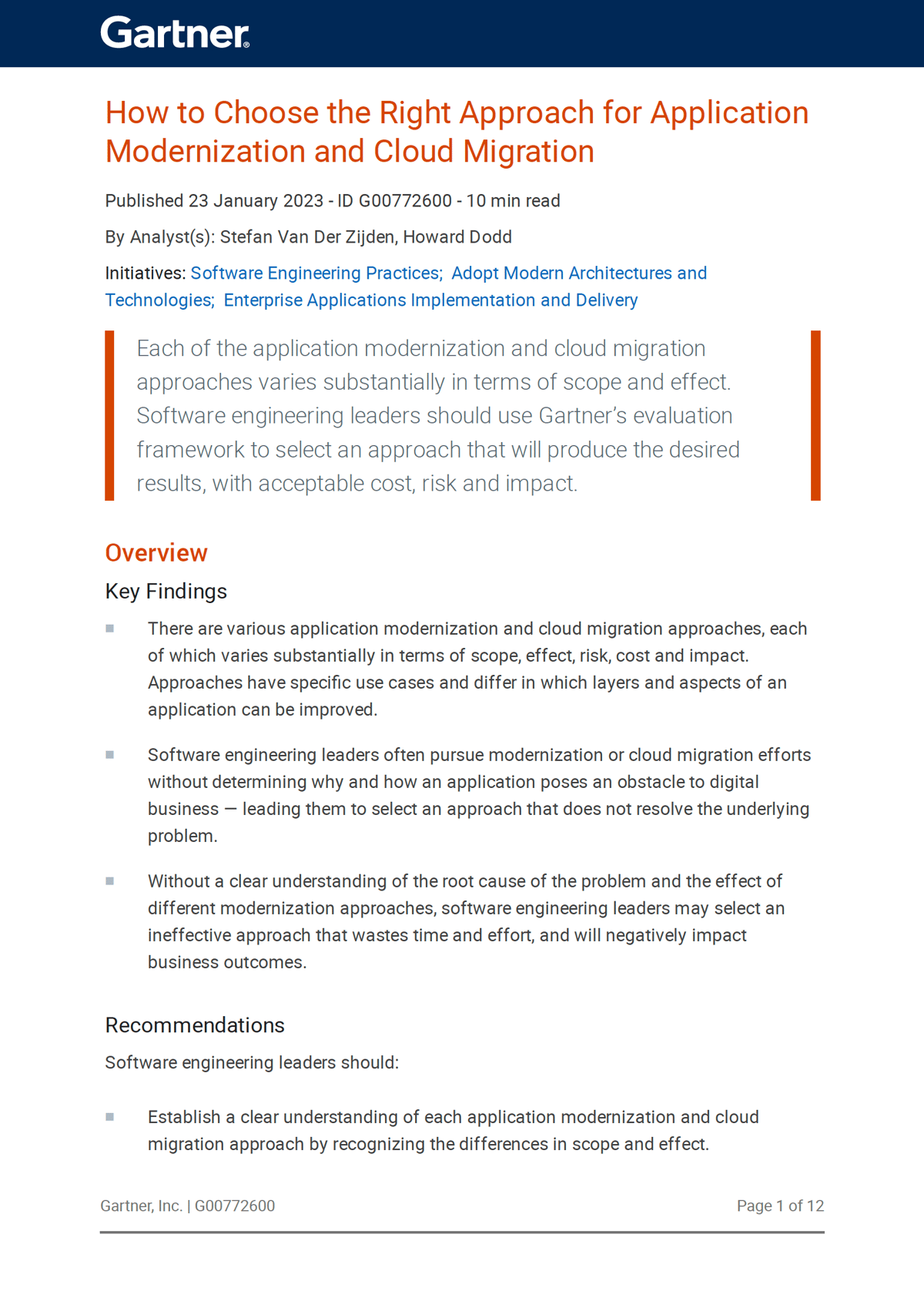 6Rs of Cloud Migration: How to Choose & Implement? | LeanIX