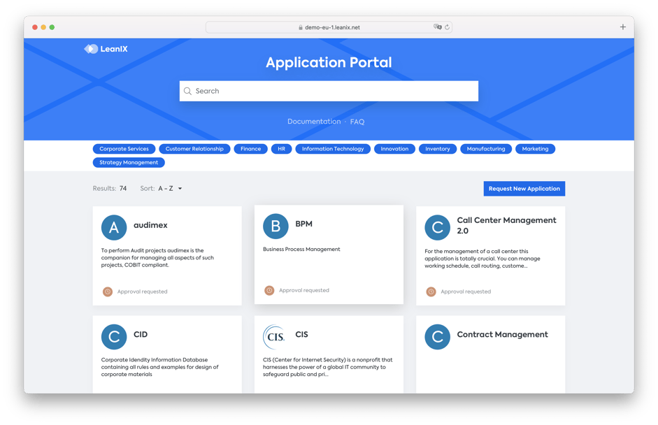 LeanIX Enterprise Architecture - Features