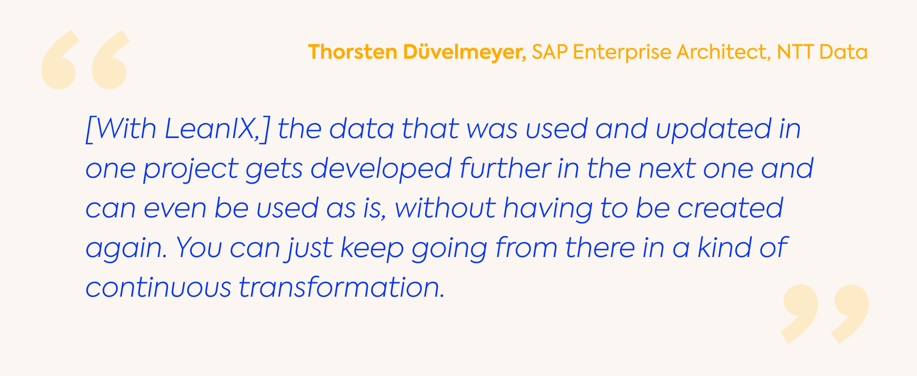 Why NTT DATA Supports LeanIX For ERP Transformation