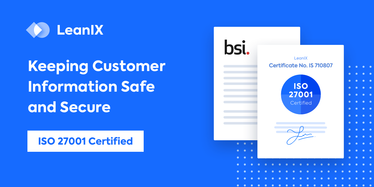 LeanIX Achieves ISO 27001 Certification for Information Security ...