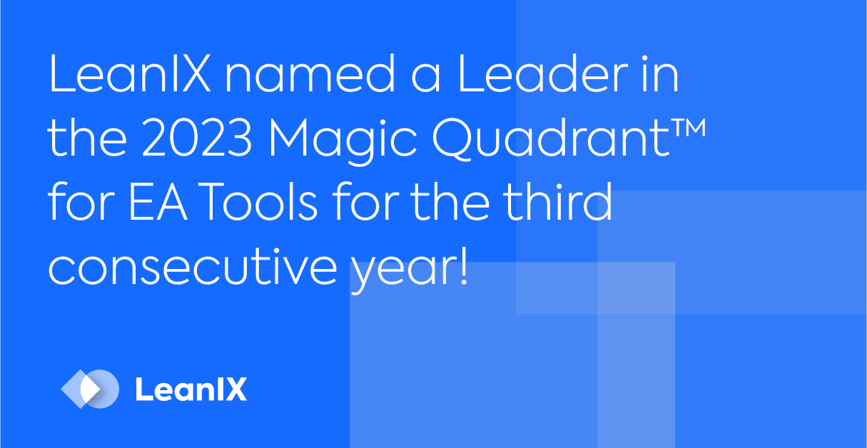 LeanIX, an SAP company, placed as a Leader in the 2023 Gartner® Magic ... LeanIX, an SAP company, placed as a Leader in the 2023 Gartner® Magic ...