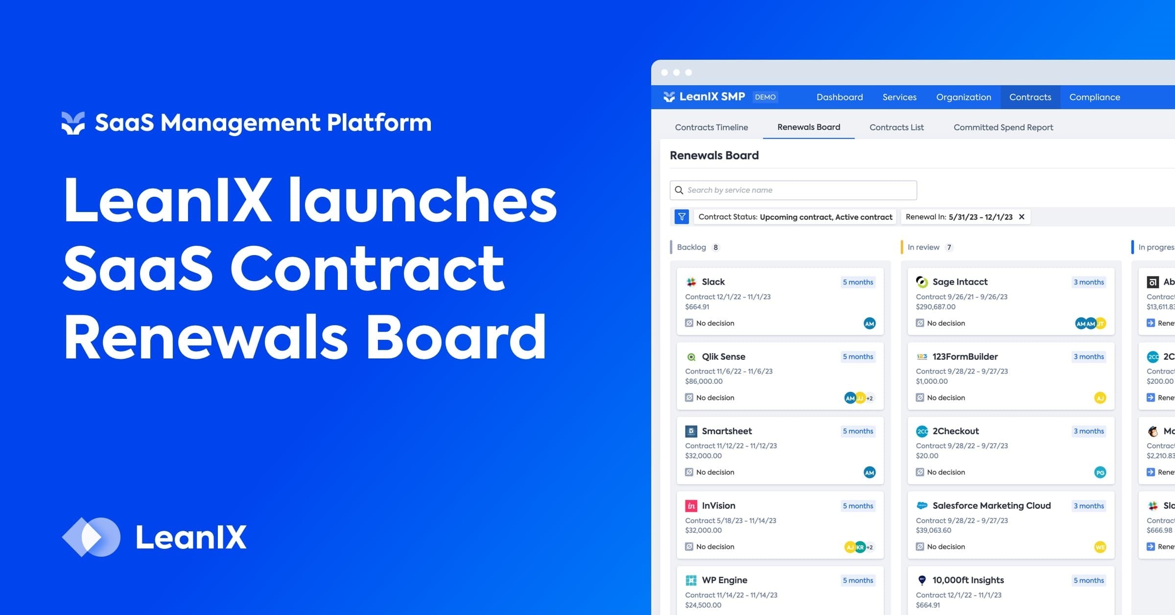 LeanIX Releases Industry-First Renewals Board Feature to Predict Future ...