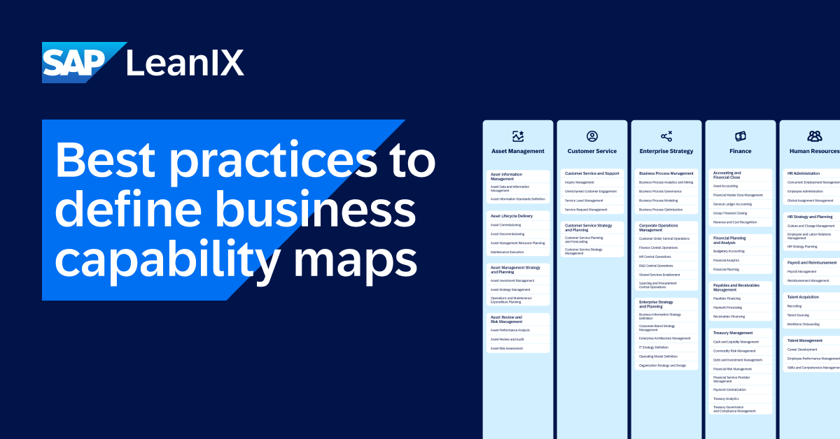 Best Practices to Define Business Capability Maps and Models