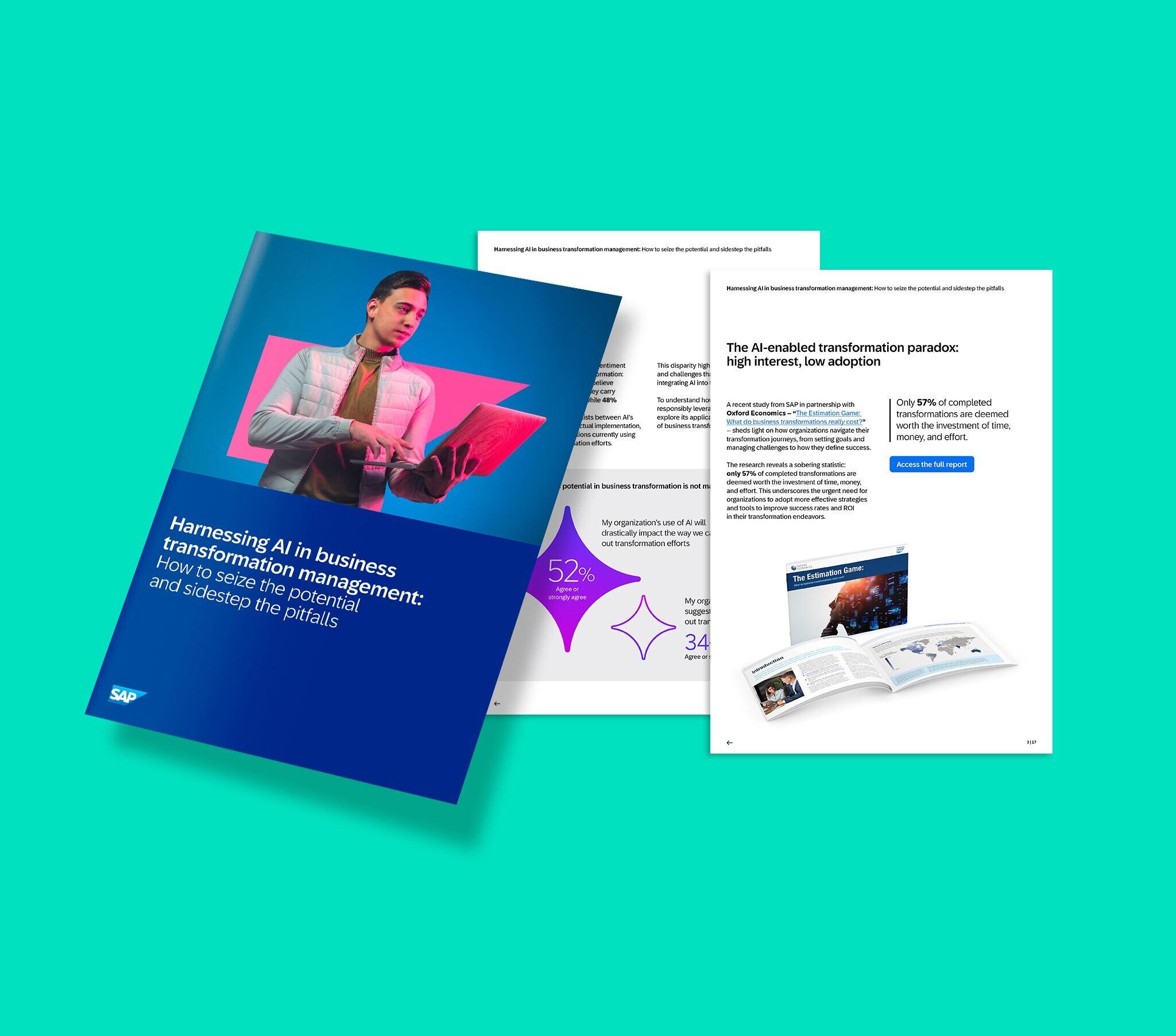 Harnessing AI in business transformation management | Download white paper Harnessing AI in business transformation management | Download white paper