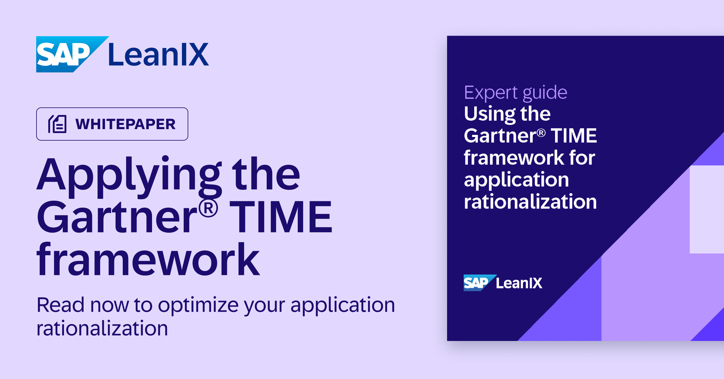 Applying the Gartner TIME Framework for Application Rationalization | SAP LeanIX