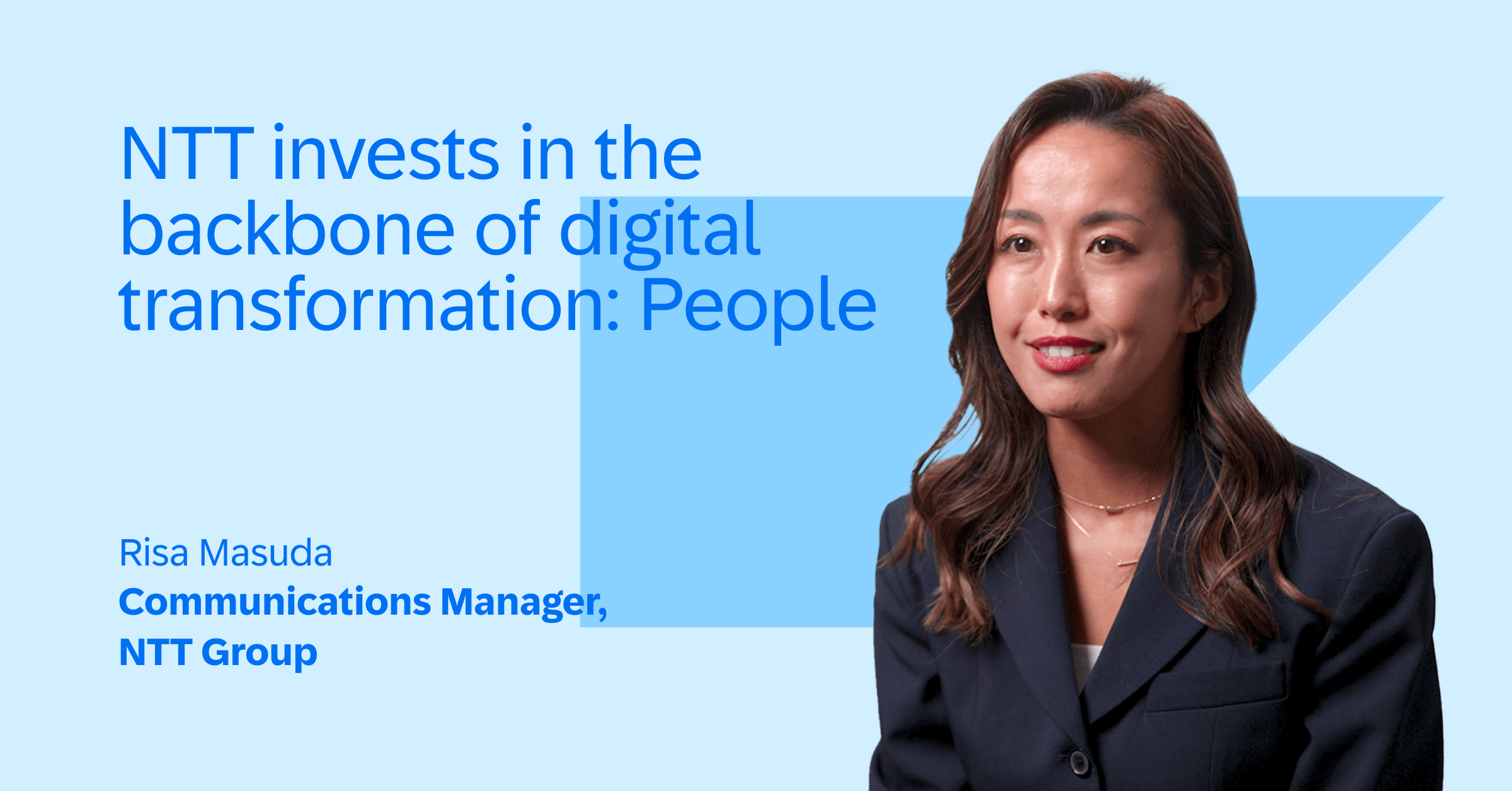 NTT Group | NTT invests in the backbone of digital transformation: People