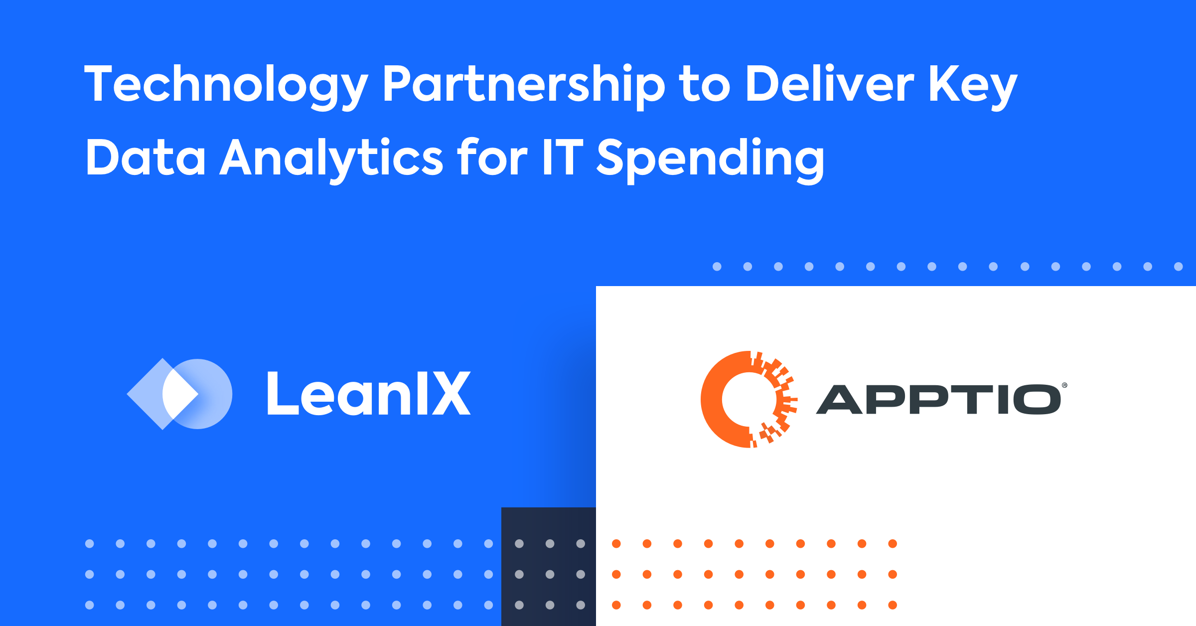 LeanIX Announces Technology Partnership with Apptio to Deliver Key Data ...