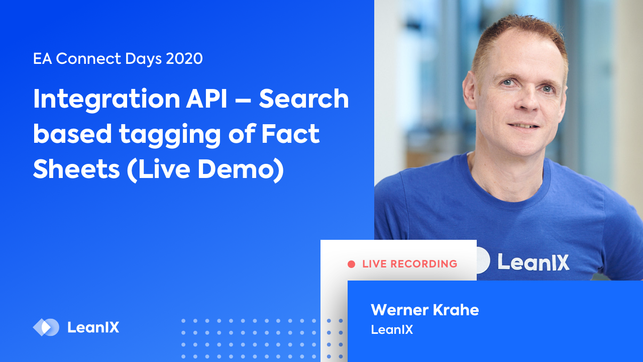 Integration API – Search based tagging of Fact Sheets (Live Demo ...